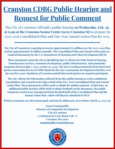 City of Cranston RI | City of Cranston Official Website